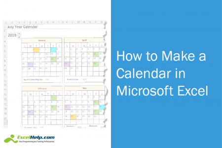 How to Make a Calendar in Excel | Excel Help