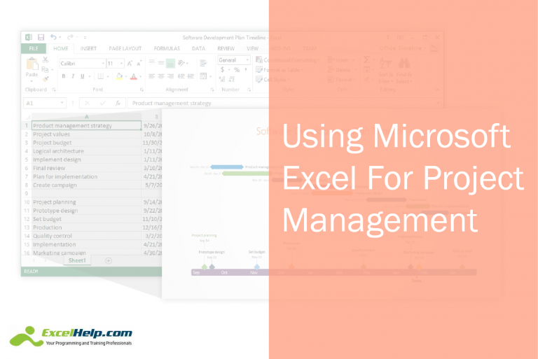 Using Microsoft Excel For Project Management | Excel Help