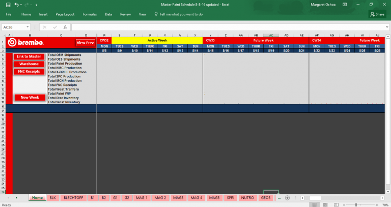 Excel Development for Automotive Manufacturing | Excel Help