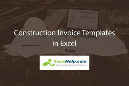 Construction Invoice Templates in Excel | Excel Help
